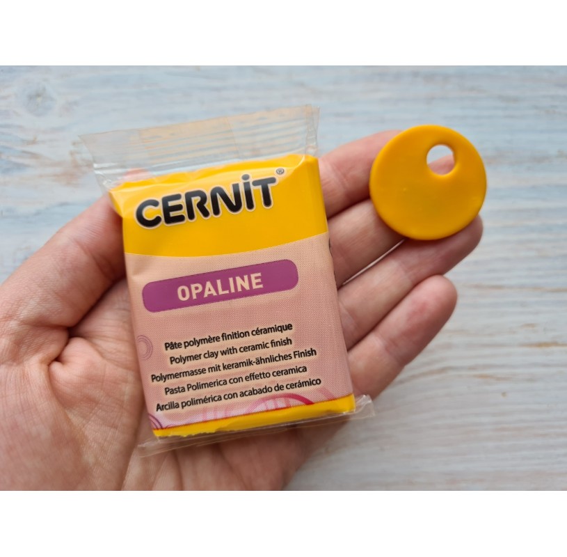 Cernit Opaline oven-bake polymer clay, apricot, Nr. 755, 56 gr