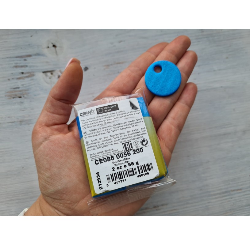 Cernit Pearl Polymer Clay 2oz Oven Bake Clay // cernit-pearl-blue Pearl ...