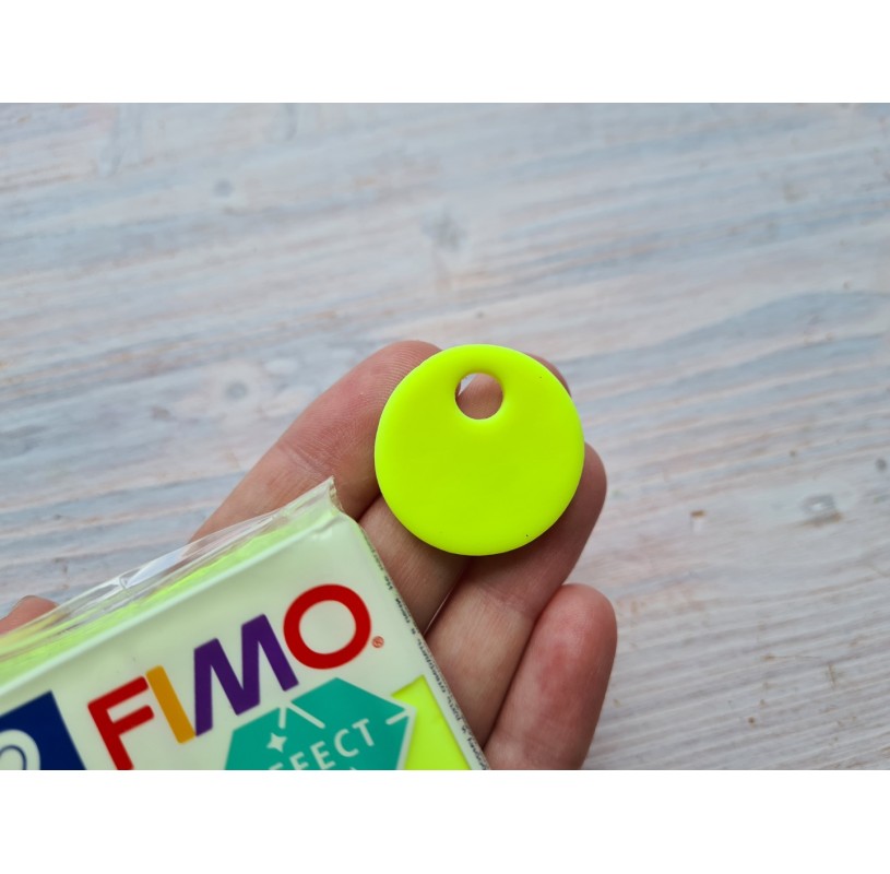 FIMO Effect, neon yellow (neon), Nr. 101, 57g (2oz), oven-hardening ...