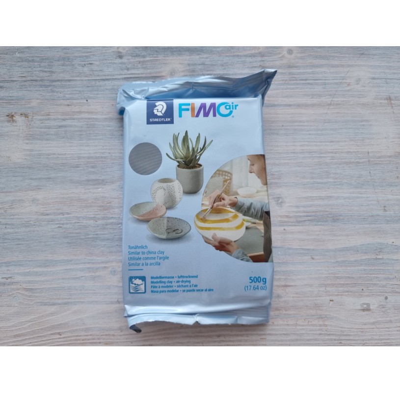 Fimo Air Basic modelling clay, grey, 500 g