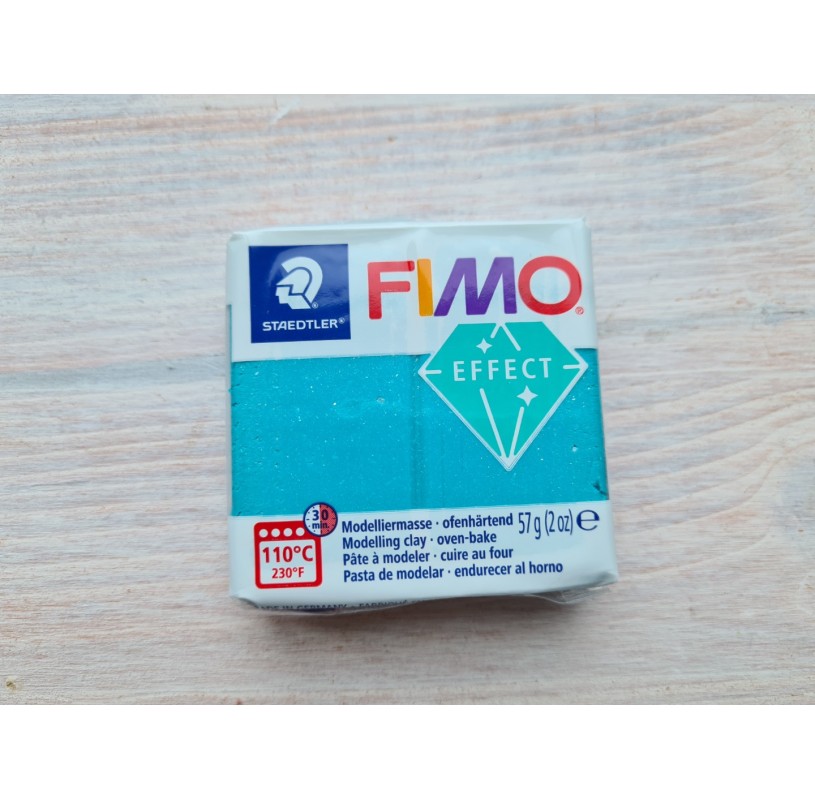 FIMO Effect, turquoise (galaxy), Nr.392, 57g (2oz), oven-hardening ...