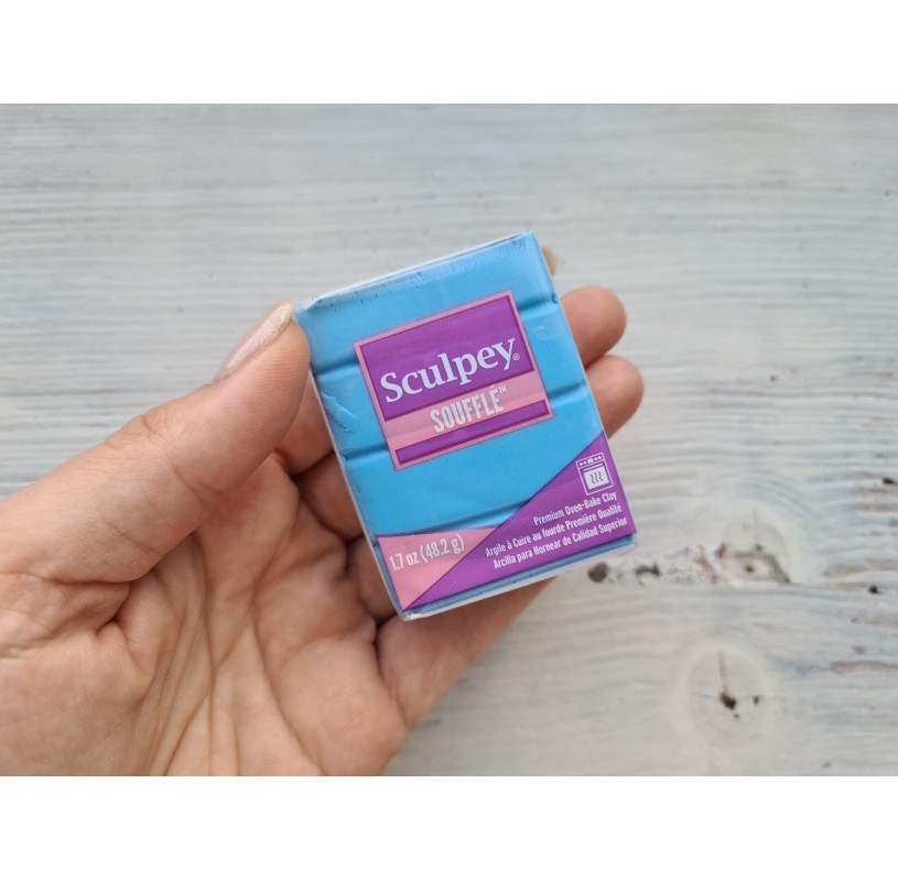 Sculpey Souffle oven-bake polymer clay, robins egg, Nr. 6652, 48 gr