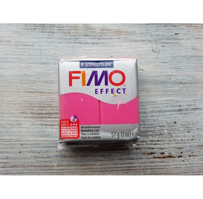 FIMO Effect oven-bake polymer clay, ruby quartz (gemstone), Nr. 286, 57 gr