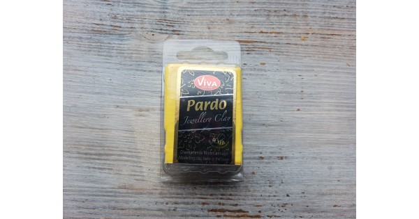 Pardo Jewelry and Art oven-bake polymer clay, lemon calcite, Nr. 203, 56 gr